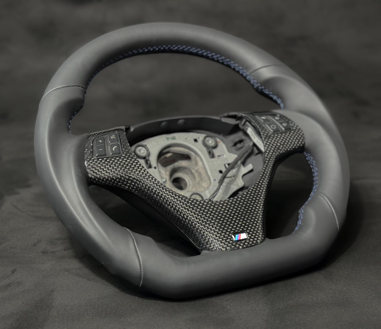 BMW E9x E8x Steering Wheel Napa Leather – CarbonSteera